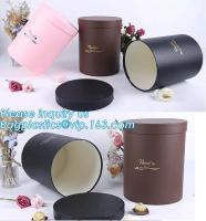 China Custom Luxury Round Paper Necklace Gift Packaging Box with Ribbon 250GSM Coated Paper for sale