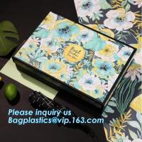 China Custom Luxury Velvet Drawer Perfume Paper Box with Gold Foil Stamping 300GSM for sale