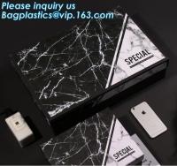 China Custom Luxury Velvet Drawer Perfume Paper Box with Gold Foil Stamping 300GSM for sale