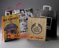 China Luxury Matte Black Shopping Paper Bag with UV Logo for Clothing Packaging 250gsm for sale