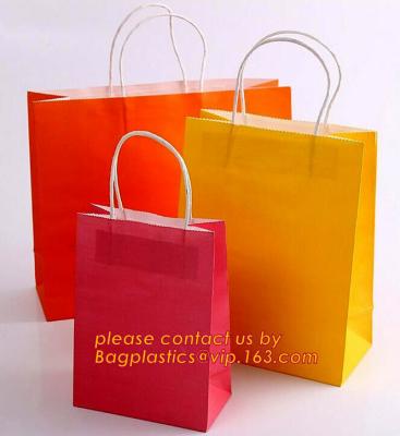 China Luxury Matt Stripe Pattern Paper Gift Bag with Rope Handle 250gsm Kraft Paper Shopping Carrier Bag for sale