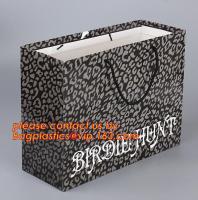 China Custom Luxury Paper Carrier Bag with Plastic Handle 250gsm Kraft Paper Shopping Bag for sale