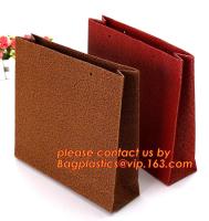 China Custom Luxury Paper Shopping Bag with Logo 250gsm Kraft Paper Carrier Bag for Gift Retail for sale