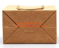 China Custom Luxury Paper Shopping Bag with Logo 250gsm Kraft Paper Carrier Bag for Gift Retail for sale