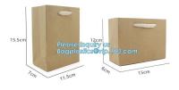 China Custom Eco Friendly Paper Shopping Bags with Handles 250gsm Kraft Paper Carrier Bags for sale