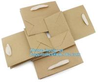 China Custom Eco Friendly Paper Shopping Bags with Handles 250gsm Kraft Paper Carrier Bags for sale