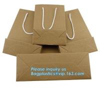 China Custom Printed Paper Carrier Bags 250gsm Kraft Luxury Shopping Bags Wholesale for sale