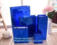 China Custom Luxury Kraft Paper Flower Carrier Bag with Rope Handle 250gsm for sale