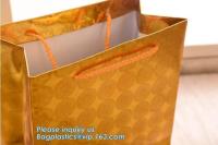 China Custom Luxury Kraft Paper Flower Carrier Bag with Rope Handle 250gsm for sale