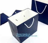 China Eco Friendly Custom Printed Paper Shopping Bag with Handle 300gsm Ivory Board Retail Gift Packaging for sale