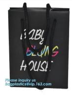 China Eco Friendly Custom Printed Paper Shopping Bag with Handle 300gsm Ivory Board Retail Gift Packaging for sale