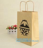 China Custom Paper Gift Bag with Ribbon Handle Gold Foil Logo Wedding Favor Bag 300gsm for sale