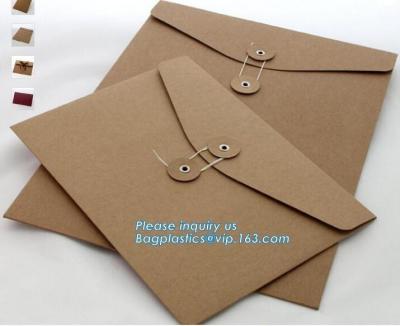 China Custom Kraft Paper Envelope for Plastic Cards with Logo 300gsm from China Supplier for sale