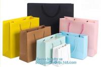 China Custom Logo Printed Paper Carrier Bags 300gsm Art Paper Shopping Bags for Retail Clothing Gift Packaging for sale