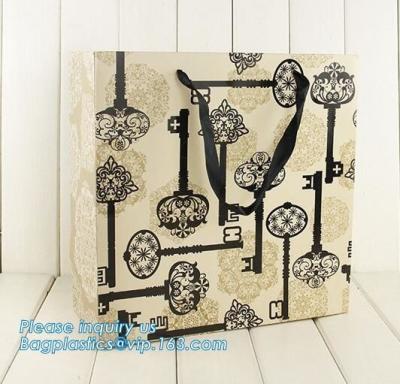 China Custom Logo Printed 210gsm Coated Paper Shopping Carrier Bag Durable Eco Friendly Retail Packaging for sale