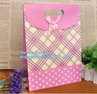 China Custom Printed Kraft Paper Carrier Bag with Rope Handle 300gsm Eco Friendly Retail Shopping Bag for sale