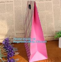 China Custom Printed Kraft Paper Carrier Bag with Rope Handle 300gsm Eco Friendly Retail Shopping Bag for sale