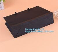 China Custom Logo Paper Carrier Bags Wholesale Eco Friendly Shopping Bags 300gsm Kraft for sale