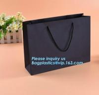 China Custom Logo Paper Carrier Bags Wholesale Eco Friendly Shopping Bags 300gsm Kraft for sale