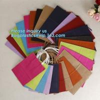 China Brown Kraft Paper Carrier Gift Bag with Twisted Handle 100-300gsm Custom Logo for sale