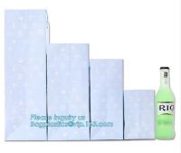 China Luxury Rope Handle Laminated Paper Carrier Bags 200gsm Kraft Paper Shopping Bags for sale