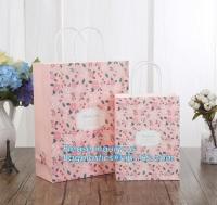 China Custom Luxury Paper Carrier Bag with Rope Handle 300gsm Kraft Paper Shopping Tote for Retail and Gift Packaging for sale
