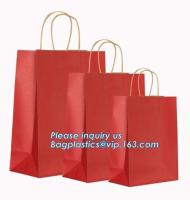 China Wholesale Paper Carrier Bags with Ribbon Handle Custom Printed Gift Wine Bags 128-300gsm for sale