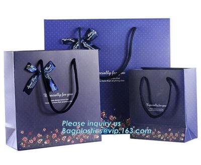China Custom Luxury Paper Carrier Bags for Fashion Shopping 250gsm Kraft with Logo for sale