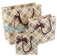 China Custom Luxury Paper Carrier Bags for Fashion Shopping 250gsm Kraft with Logo for sale