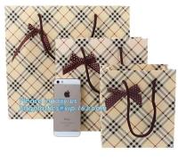 China Custom Luxury Paper Carrier Bags for Fashion Shopping 250gsm Kraft with Logo for sale
