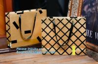 China Custom Kraft Paper Shopping Bags 250gsm Biodegradable with Handles for Retail Gifts for sale