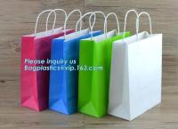 China Custom Eco Friendly Kraft Paper Shopping Bag with Handles 250gsm for Retail Promotional Packaging for sale