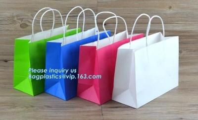 China Custom Printed Kraft Paper Shopping Bag 30x13x32cm with PP Rope Handle Eco Friendly for sale