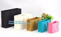 China Custom Printed Paper Carrier Bag 250gsm Art Card with PP Rope Handle Recyclable Food Packaging for sale
