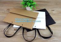 China Customized Luxury Retail Shopping Paper Bags with Matte Lamination Gold Foil Hot Stamping Logo and Ribbon Bow 30x13x32cm for sale