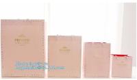 China Custom Kraft Paper Carrier Bags with Handles 30x13x32cm Wholesale Packaging Bags for sale