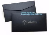 China Gold Foil Gift Envelope Matt Black Card Paper Envelope A4 A5 B5 C5 C6 Sizes for sale