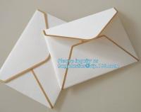 China Custom Kraft Paper Envelopes Biodegradable 100 Recyclable with Foil Logo Printing for Invitation Cards for sale