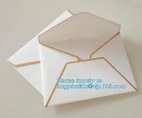 China Custom Kraft Paper Envelopes Biodegradable 100 Recyclable with Foil Logo Printing for Invitation Cards for sale