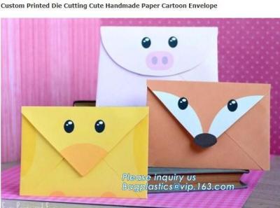 China Custom Kraft Paper Envelopes with String A4 A5 A6 Sizes for Wedding Invitations Fancy Foil Design for sale