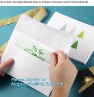 China Custom Kraft Paper Envelopes with String A4 A5 A6 Sizes for Wedding Invitations Fancy Foil Design for sale
