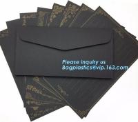 China Custom Kraft Paper Envelopes with String A4 A5 A6 Sizes for Wedding Invitations Fancy Foil Design for sale