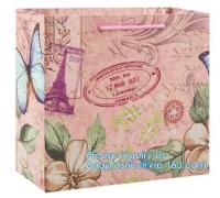 China Custom Kraft Paper Flower Carrier Gift Bag with Logo Print Durable Plant Carrier 500 Pieces MOQ for sale