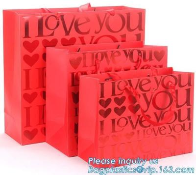China Custom Recycled Kraft Paper Shopping Bags with Logo Ribbon 500 Pieces MOQ for sale