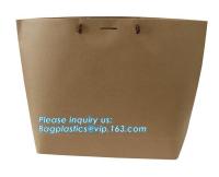 China Custom Kraft Paper Shopping Bags with Logo 500 Pieces MOQ 1 Million Capacity for sale