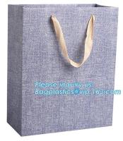China Custom Printed Luxury Paper Shopping Bag with Twisted Paper Handle 2 Colors Logo for sale