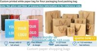 China Custom Printed Luxury Paper Shopping Bag with Twisted Paper Handle 2 Colors Logo for sale