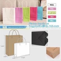 China Custom Printed Luxury Paper Shopping Bag with Twisted Paper Handle 2 Colors Logo for sale