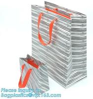 China Custom Logo Printed White Kraft Paper Bag with Twisted Handle 30x20x10cm Recyclable Shopping Bag for sale