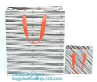 China Custom Logo Printed White Kraft Paper Bag with Twisted Handle 30x20x10cm Recyclable Shopping Bag for sale